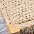 COSMOS Acacia Wood Garden Bench with Rattan Strapping, Light Brown ...