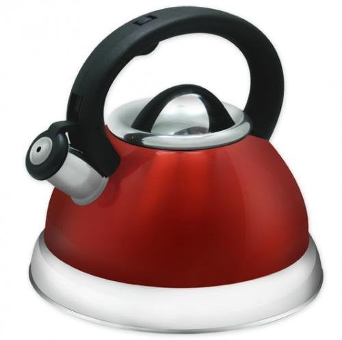 Stainless Steel Tea Kettle (2.8 L, Red) - Walmart.com