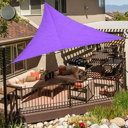 Outdoor Shade Sail Triangular Awning Sun Protection Anti Ultraviolet ...