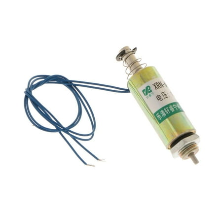 6mm Pull Push Type Plunger Spring Return Tubular Solenoid Electromagnet ...