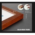 8x8 Picture Frame Set of 4 Made of Solid Wood Photo Frame with Real ...