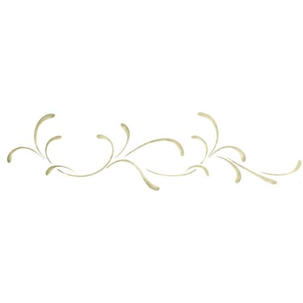 Small Scroll Wall Stencil SKU #3481 by Designer Stencils - Walmart.com