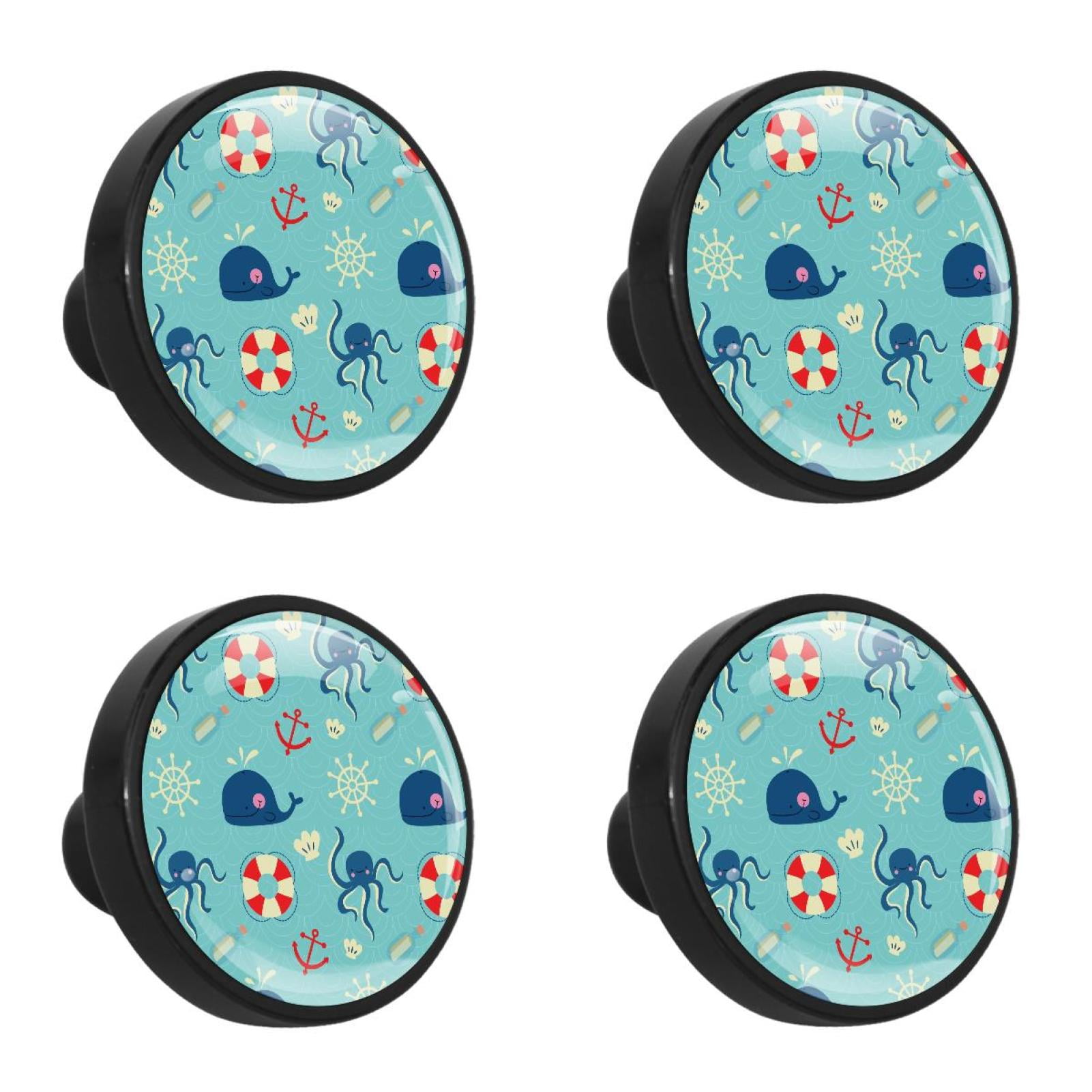 4 Pcs Anchor Knobs for Kitchen Cabinet Cupboard Dresser Bookcase Drawer ...