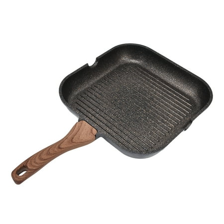 Griddle Pan, Healthy Frying Pan Square For Electric For Bacon 24cm ...