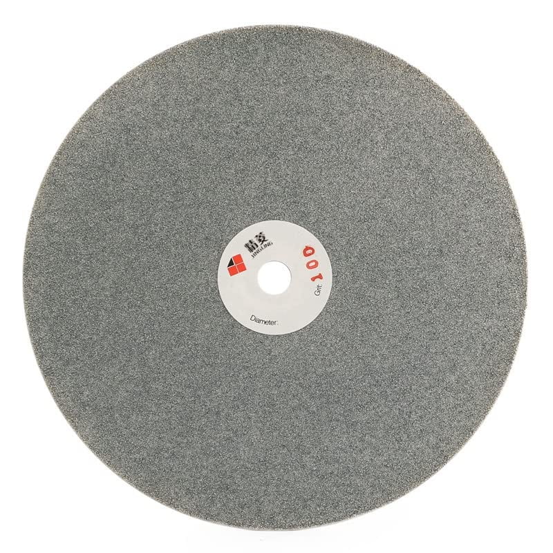 JINGLING 8" inch Diamond Grinding Disc 100 Grit Flat Lap Disk Lapidary ...