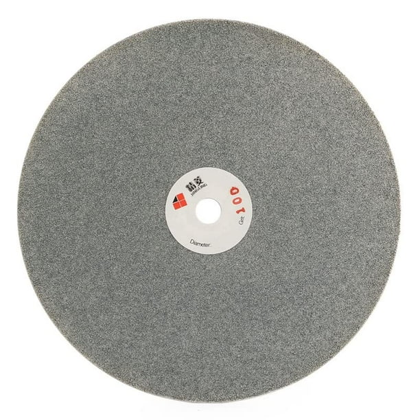 JINGLING 8" inch Diamond Grinding Disc 100 Grit Flat Lap Disk Lapidary ...