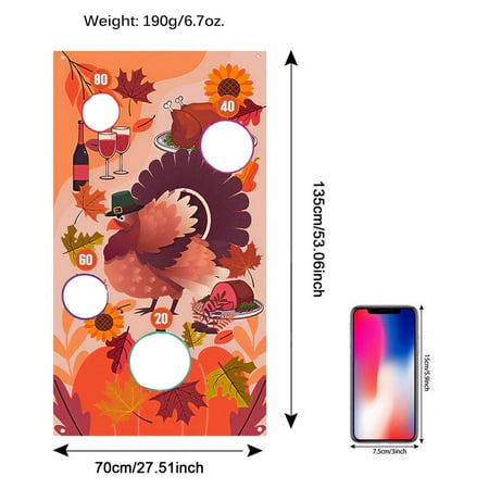 Sandbag Throwing Game Hanging Banner Reusable Sandbag Throwing Game ...