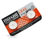 Maxell LR44 - A76 Alkaline Button Battery 1.5V - 5 Pack + FREE SHIPPING! - Walmart.com