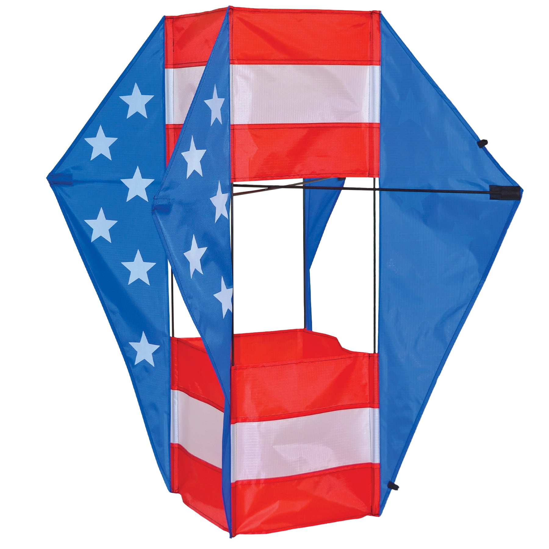 In The Breeze 3146 — Stars and Stripes Winged Box Kite — Patriotic USA ...