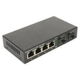 price crash SFP Fiber Switch 6 Ports 10 100 1000M Self Adaptive LED ...