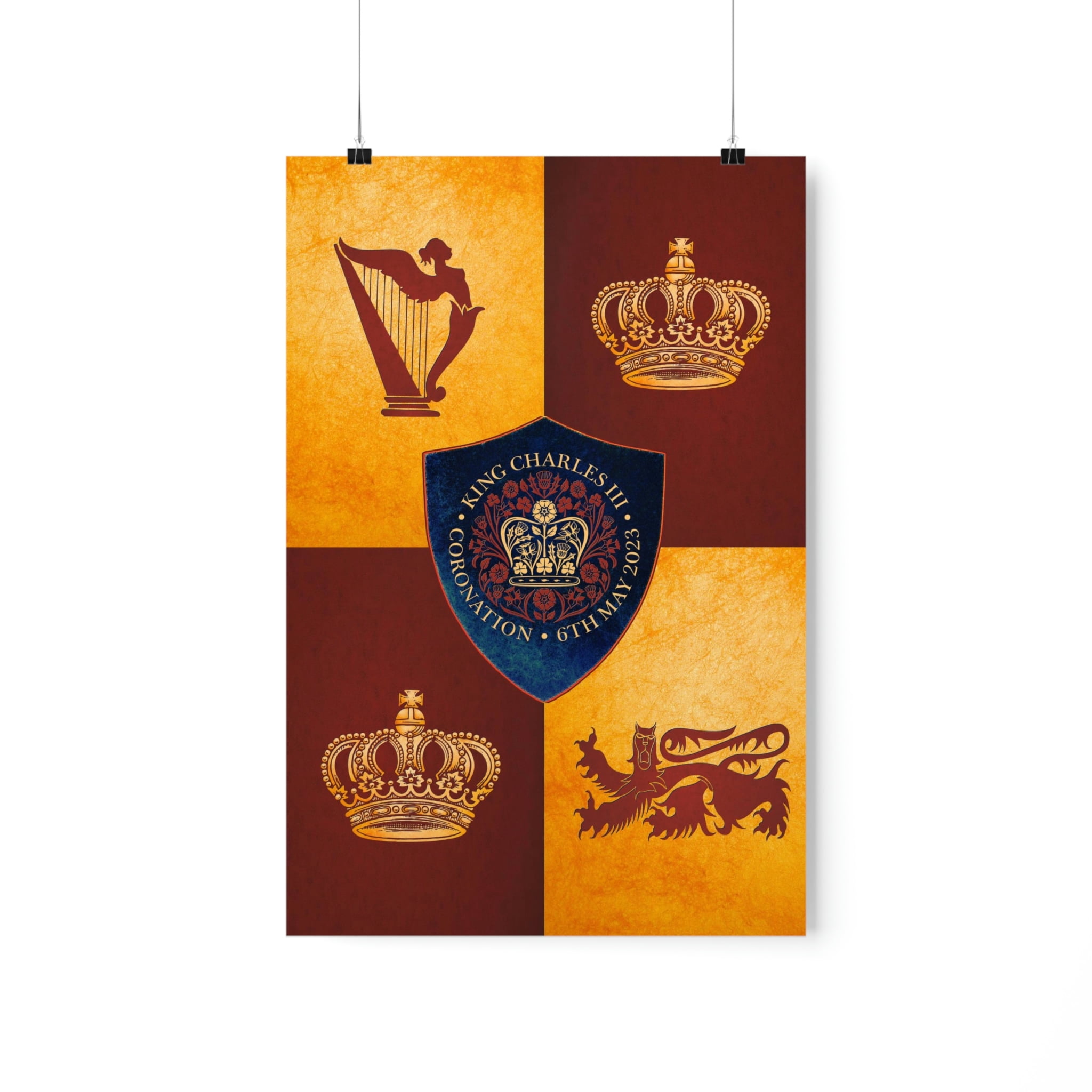 Royal Standard-Inspired Coronation Poster: Elevate Your Décor with ...