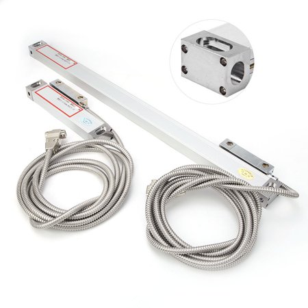 Milling Machine Linear Scale 2 Pcs Linear Scale 2AE/3AE Axis Readout DRO Aluminum Alloy Linear ...