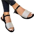 Crunowin Women's Round Toe Beach Sandals, Fashion Casual Bohemian Roman ...