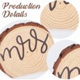 3Pcs 3 Styles Wooden Mr & Mrs Sign for Wedding Table Decorations Arch ...