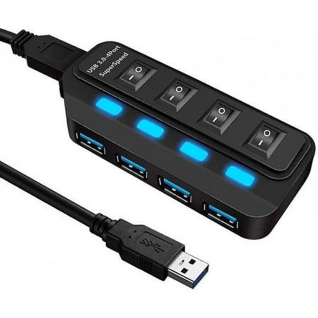 Usb Hub 3.0 With 4 Ports Superspeed Data Hub | Walmart Canada