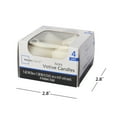 Mainstays Unscented Ivory Votive Candles 4 Pack for Wedding Parties ...