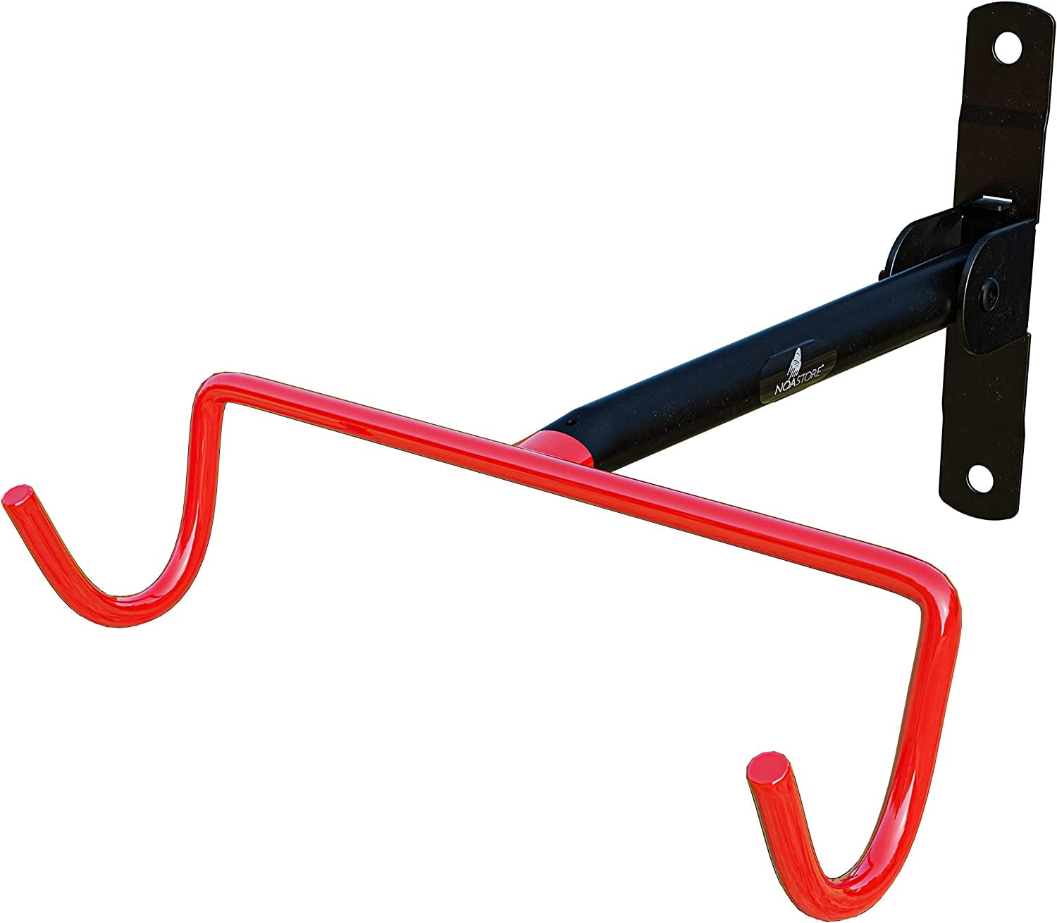 NOA Bike Wall Mount Bike Hanger | Foldable Horizontal Bicycle Rack for ...