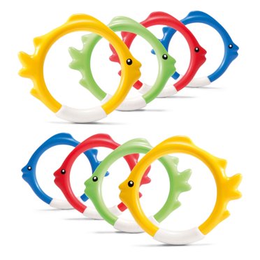 Intex Outdoor Water Play Underwater Diving Rings Set, Swimming Pool ...