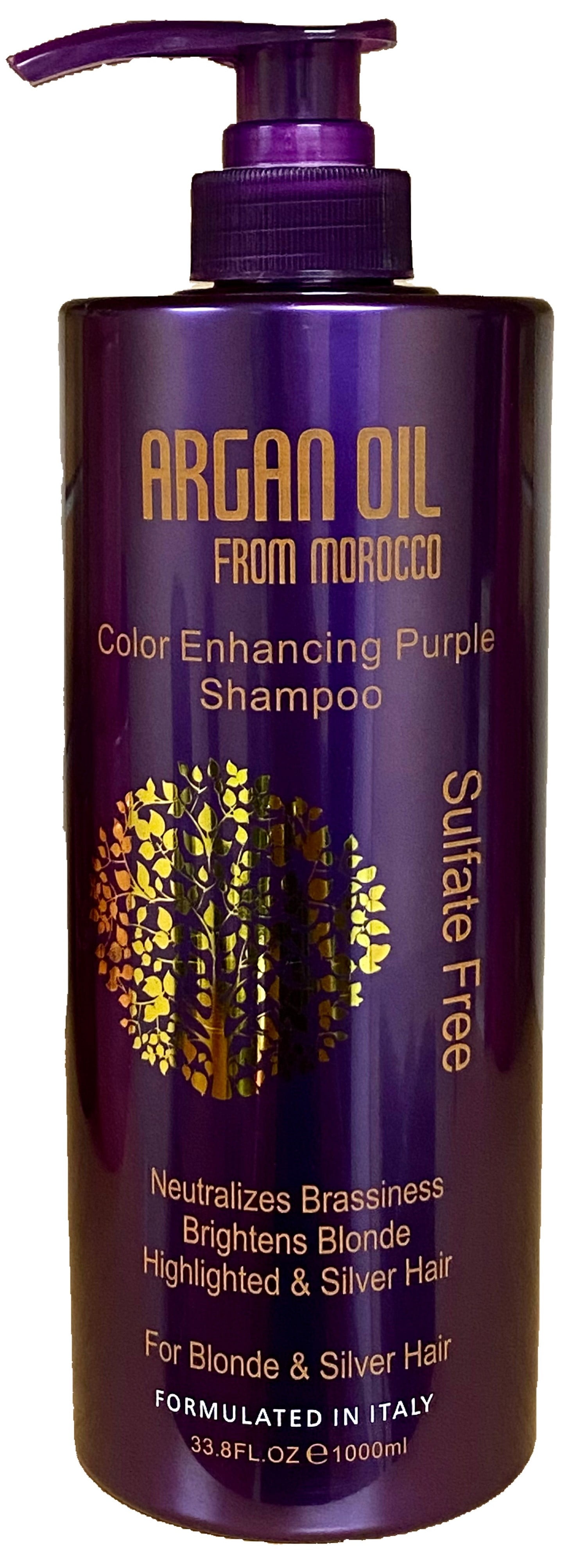 Argan Oil from Morocco Color Enhancing Purple Shampoo, 33.8 fl.oz ...