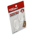 Hyper Tough, Medium Plastic Removable Hook, 2 White Oval Plastic Hooks ...
