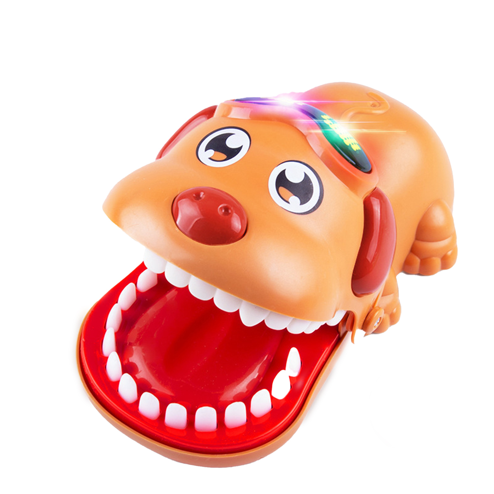 Interactive Cartoon Dog Bite Hand Toy with Sound and Light Effects ...