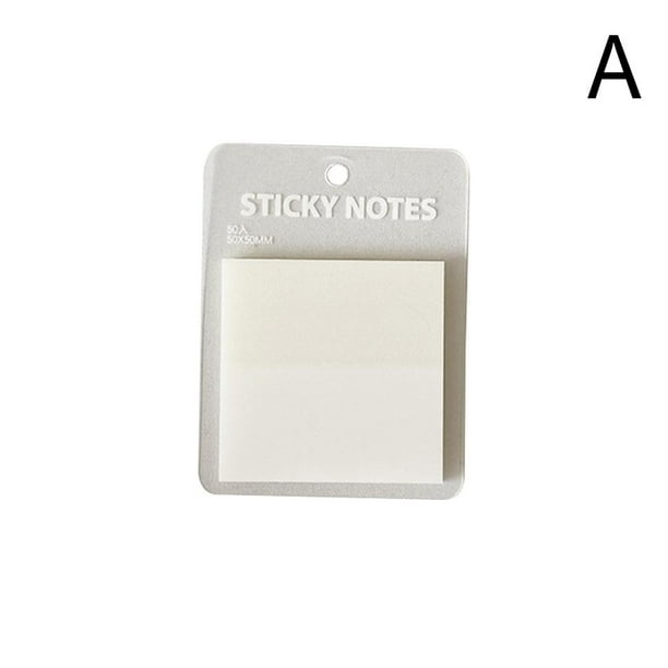 100 Sheets Transparent Sticky Notes 2 x 2inch Clear Colorful Self ...