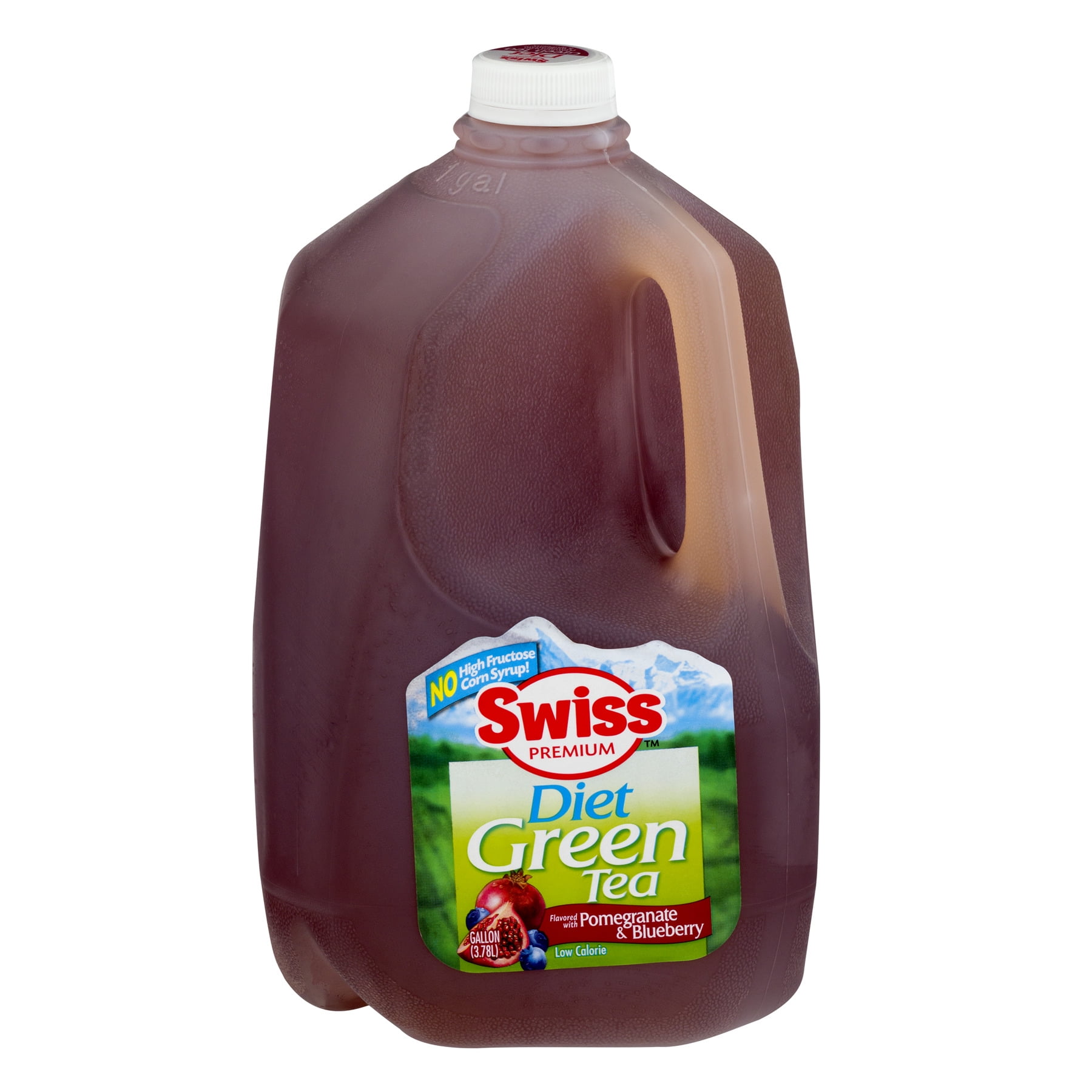 Swiss Premium Diet Pomegranate & Blueberry Green Tea, 1 Gallon ...