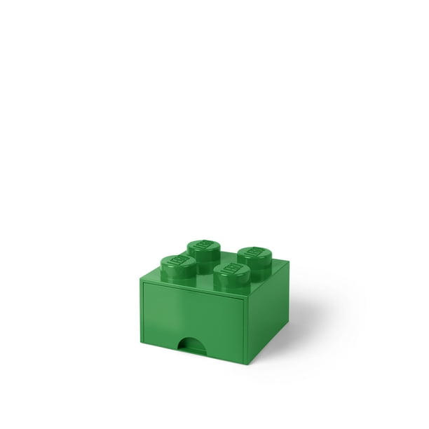 LEGO Storage Brick Drawer 4, Dark Green - Walmart.com