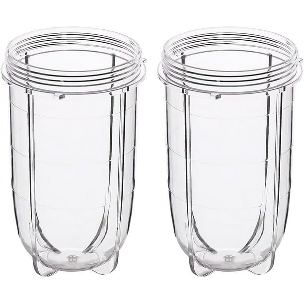 LAICAIW Tall Cups for Magic Bullet Blender Juicer-2 Packs-16oz ...
