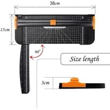A4 Paper Cutter 12 inch Titanium Straight Paper Trimmer, Paper Slicer ...