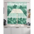 Abstract Pine Trees Kitchen Curtains Set for Windows 3 Piece Cafe ...
