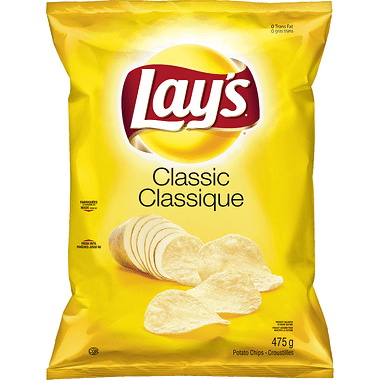 Lay's Classic Potato Chips, 475g/16.8oz Bag, (Imported from Canada ...