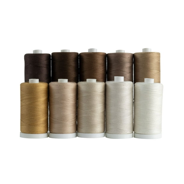 Connecting Threads Neutral Cotton Quilting Thread Spool Set (Set of 10 ...