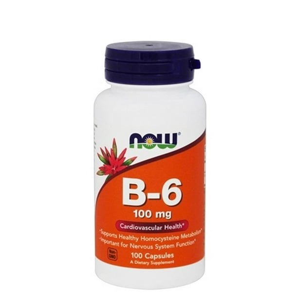 Vitaminas Now B6 100mg 100 Cápsulas Now B6 100mg | Bodega Aurrera en línea