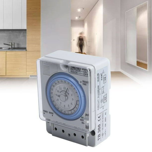 Time Switches, 96 On/Off Settings Programming Timer Fire Retardant ...