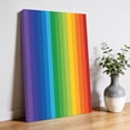 Colors Gradient Canvas Wall Art for Living Room, Purple Blue Green ...