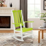 Aoodor Outdoor Rocking Chair, Ergonomic HDPE Rockers with All-Weather ...