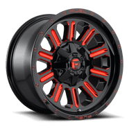 Fuel 1PC Aluminum Rim D712 RAGE 20X10in Gloss Black Red Tinted Clear ...