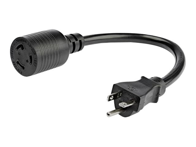 StarTech 1ft 12AWG NEMA-L5-20R TO NEMA-5-20P Black Power Adapter Cord ... StarTech 1ft 12AWG NEMA-L5-20R TO NEMA-5-20P Black Power Adapter Cord ...