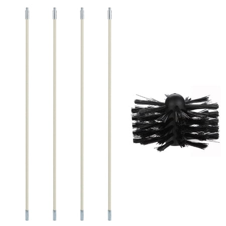Chimney Boiler Nylon Brush Dryer Duct Cleaning Tool Kit For Household ...