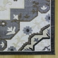 Kalari Amira Indoor/ Outdoor Polypropylene Gray Flat Weave Area Rug ...