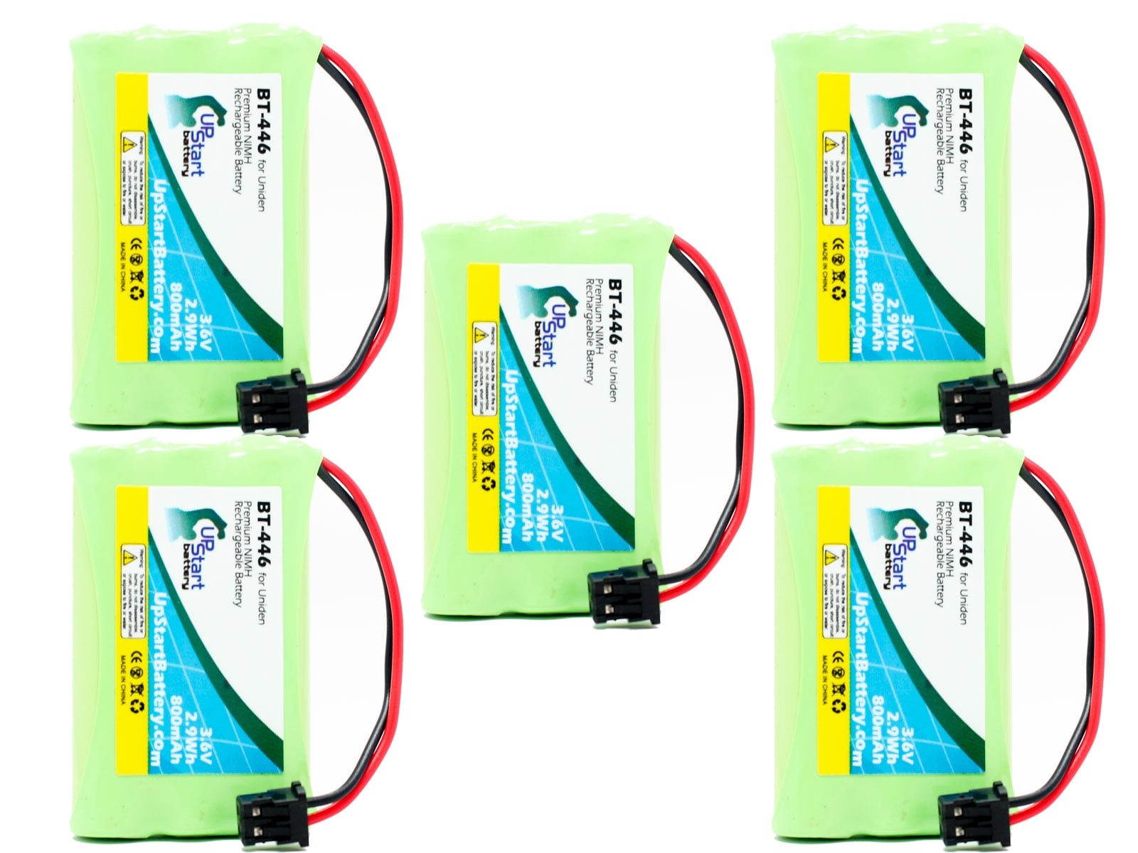 5x Pack - Uniden TRU-9466 Battery - Replacement for Uniden Cordless ...