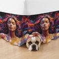 Black Woman Bed Skirt Bed Skirts King Size 16 Inch Drop, Colorful ...