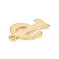 201 Stainless Steel Pendants Laser Cut Letter Golden Letter.P: 14x10x1 ...
