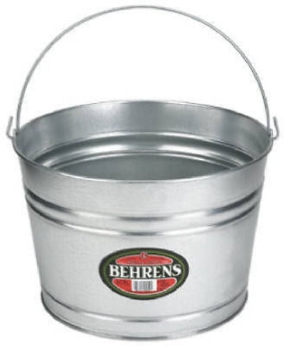 Behrens C17GS 4 Gallon Galvanized Sheet Steel Wash Tub Bucket ...