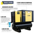 HPDMC 10HP Rotary Screw Air Compressor, 208 - 230V 3 - Phase, 35 CFM ...