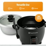 Toastmaster 10 Cup Automatic Rice Cooker with Steamer Basket and ...