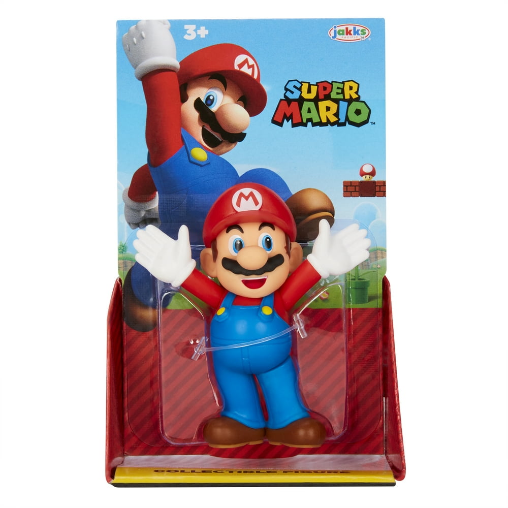 Nintendo 2.5" Limited Articulation Open Arms Mario - Walmart.com ...