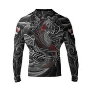 Raven Fightwear Men's Cthulhu MMA BJJ Rash Guard Black Small - Walmart.com