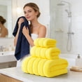 Cinvoph 3 Pack Bathroom Towel Set Soft Absorbent Bath Towel Hand Towel ...